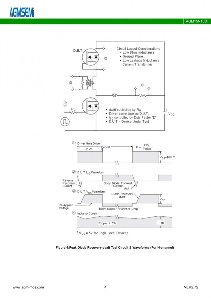 AGM15N10D datasheet page 4
