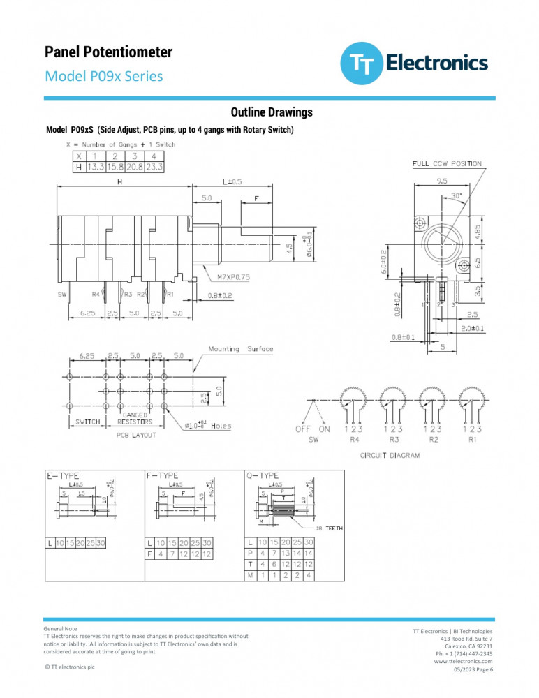 P09x potentiometer datasheet page 6