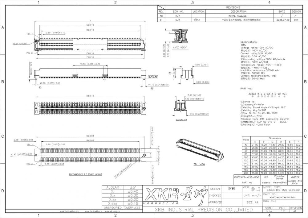 X0802WVS-80AS-LPV01 technical document page