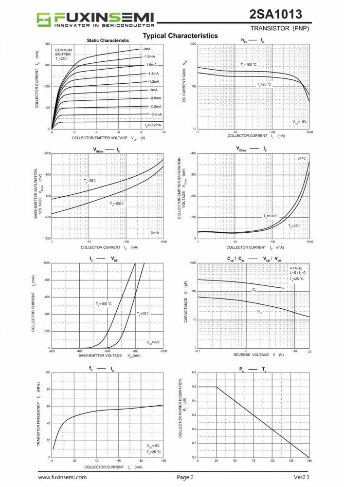 2SA1013-Y datasheet page 2