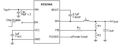 RT8293B - 3A, 23V, 1.2MHz Synchronous Step-Down Converter