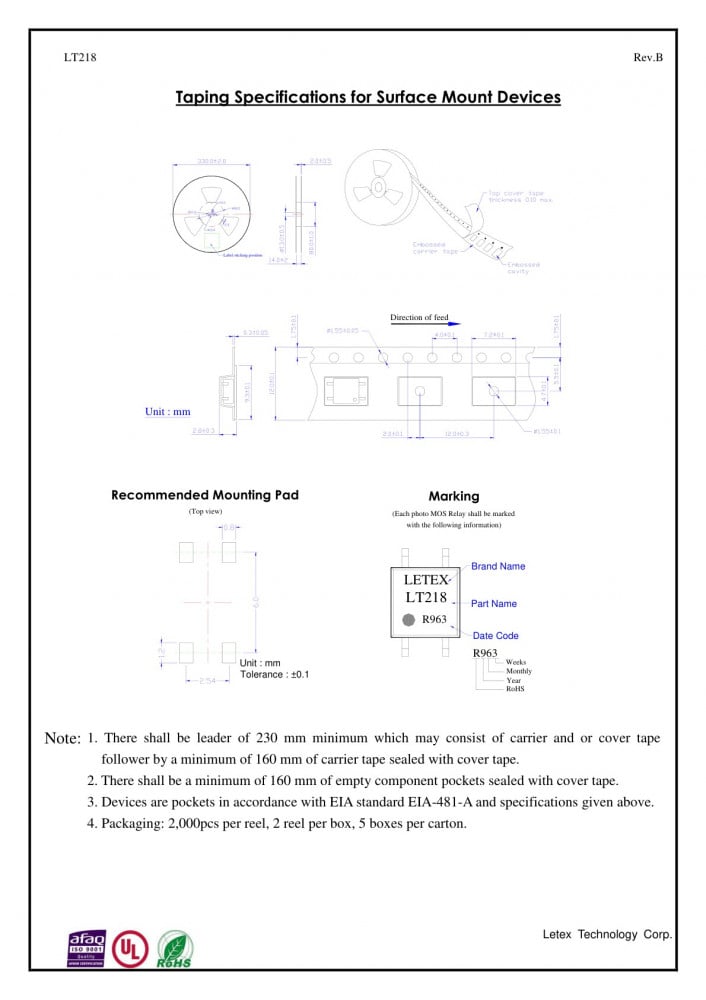 LT218 datasheet page 4