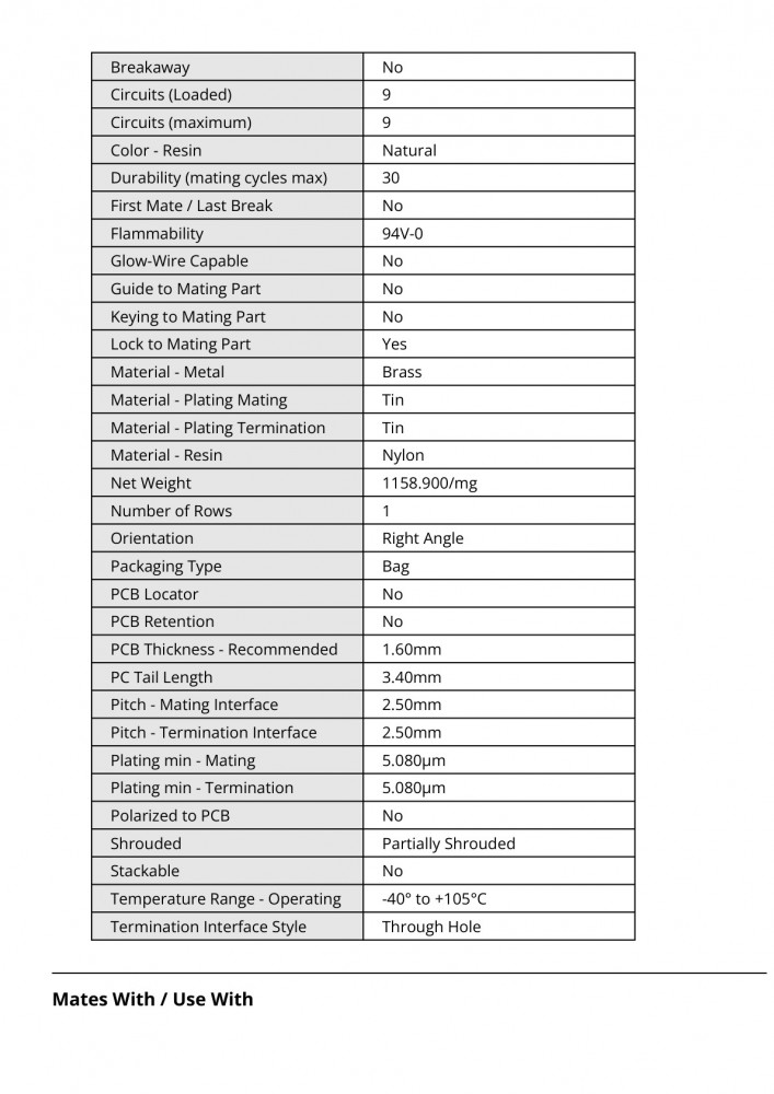 MOLEX 22051092 technical document image 3