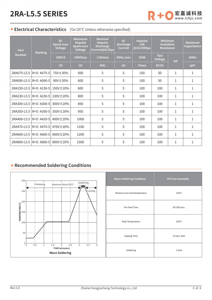 2RA600-L5.5 datasheet page 2