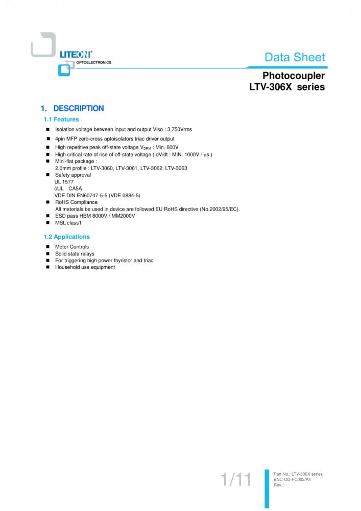 LTV-3063 datasheet page 2