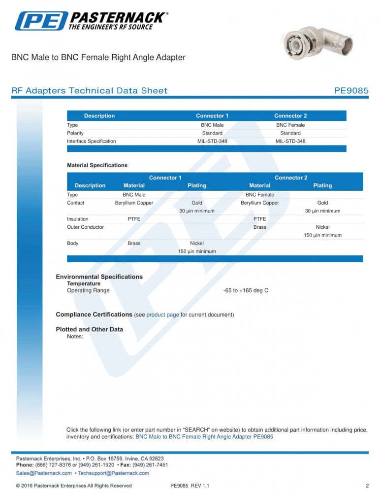 PE9085 technical document page 2