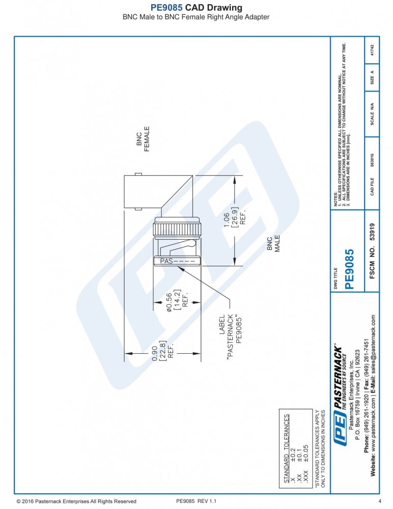 PE9085 technical document page 4