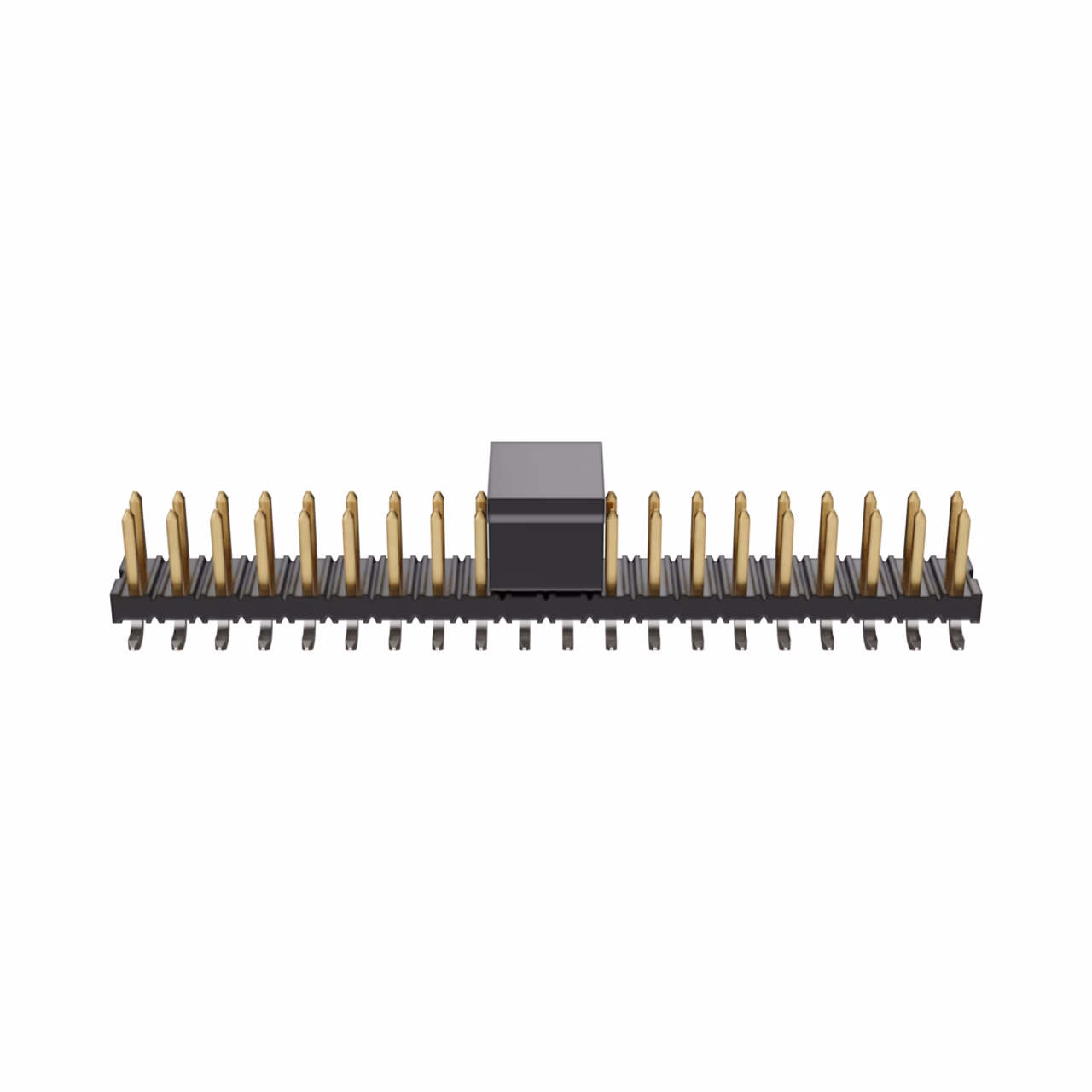 Milli-Grid Header, Vertical, Surface Mount, 40 Circuits, 0.38µm Gold (Au) Plating, Mating Pin Length 3.80mm, with Cap, Tube, Lead-Free for sale