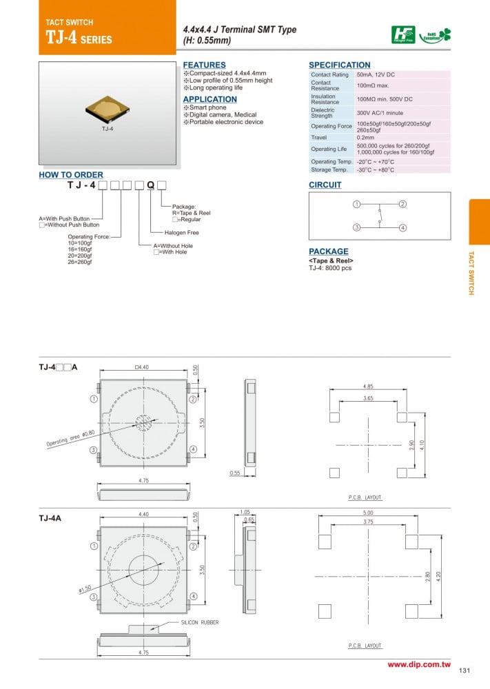Diptronics TJ-4A10QR3 official technical document