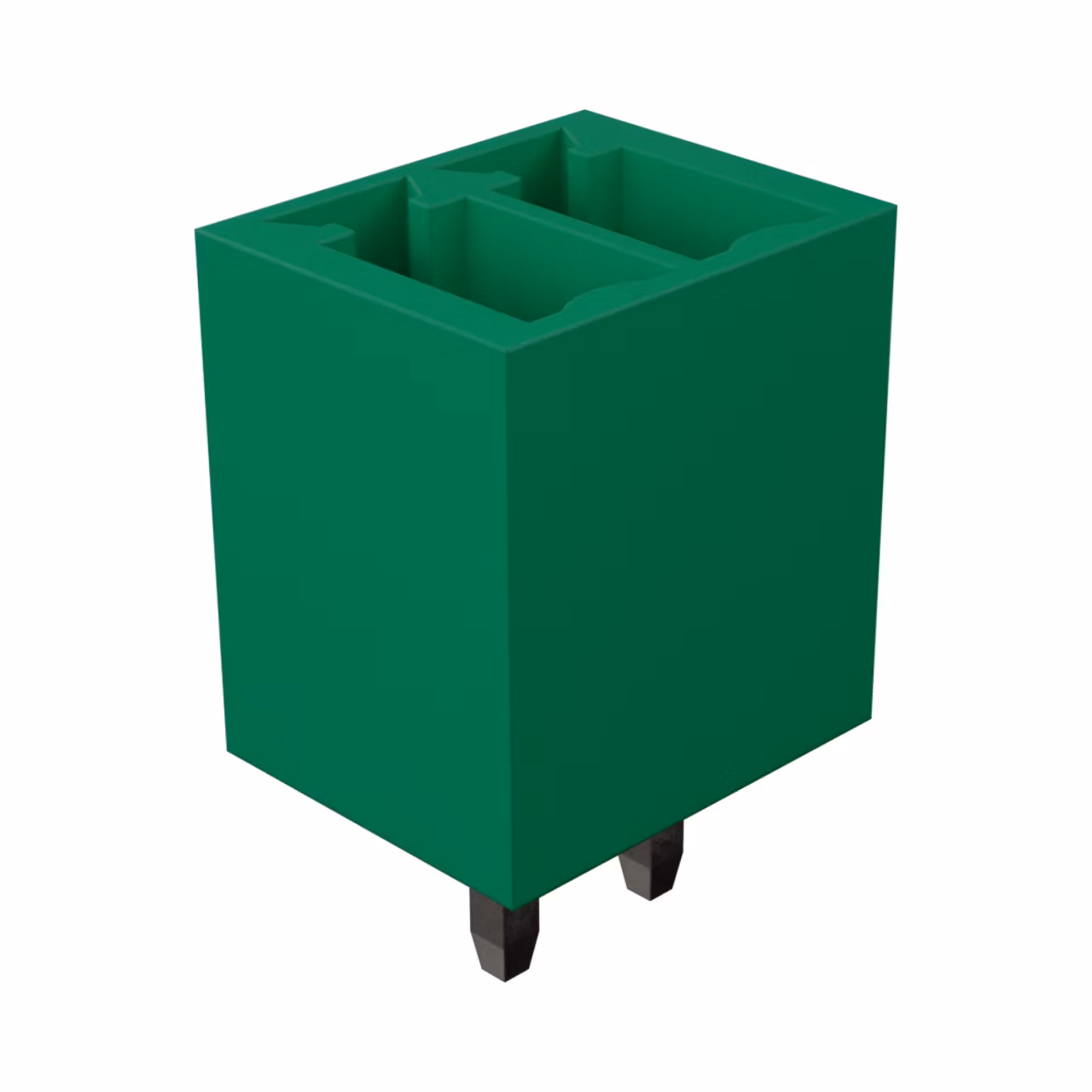 3.50mm Pitch Eurostyle Vertical PCB Header, Green Housing, 2 Circuits for sale