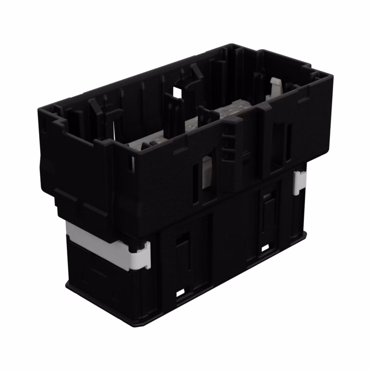2.40mm, 3.00mm Pitch Compactus Panel Mount Header, 80 Circuits, Vertical, Key B, Black