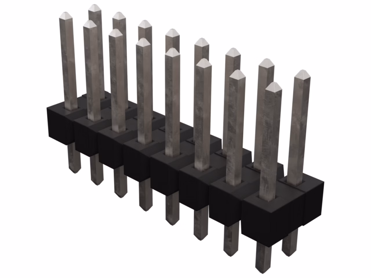 C-Grid Header, 2.54mm Pitch, Through Hole, Dual Row, Vertical, 16 Circuits, 2.54µm Tin (Sn) Plating, Tray Packaging, Lead-Free for sale