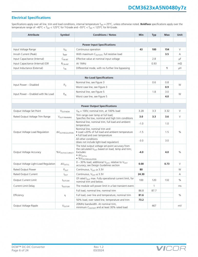 DCM3623 product document page 6