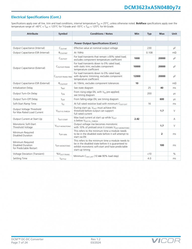 DCM3623 product document page 7