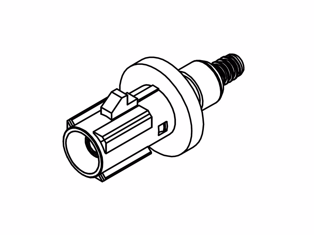 FAKRA Jack, Right-Angle, PCB Receptacle, Through Hole, Die Cast Body, Tin (Sn) Plated, Keying Code F, Brown, 50 Ohms