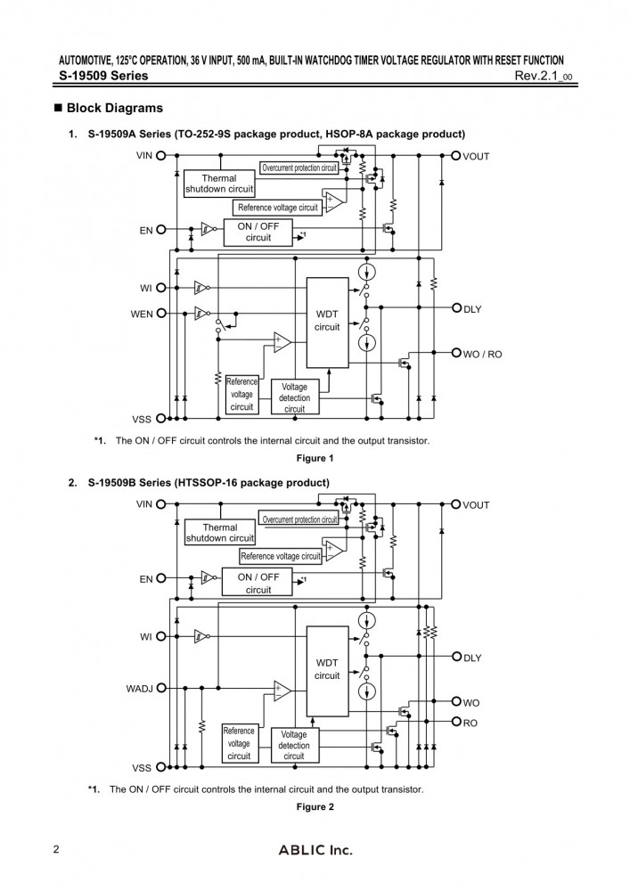 ABLIC S-19509 datasheet page 2