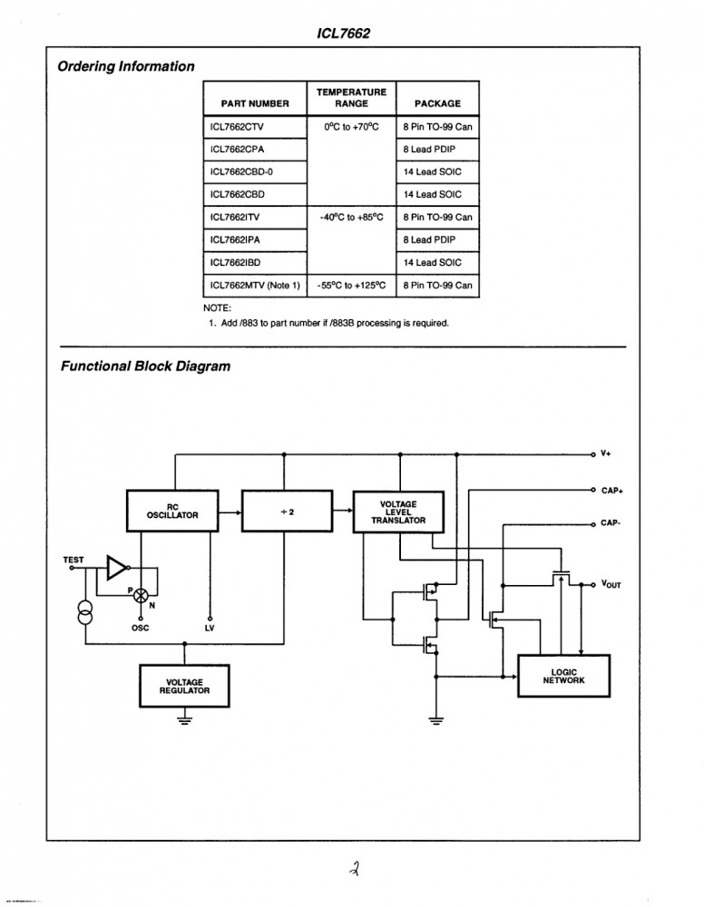 ICL7662 datasheet page 3