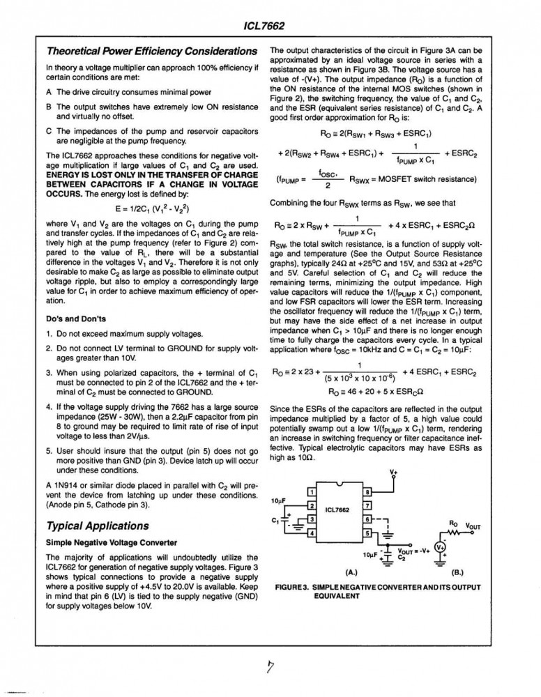 ICL7662 datasheet page 8