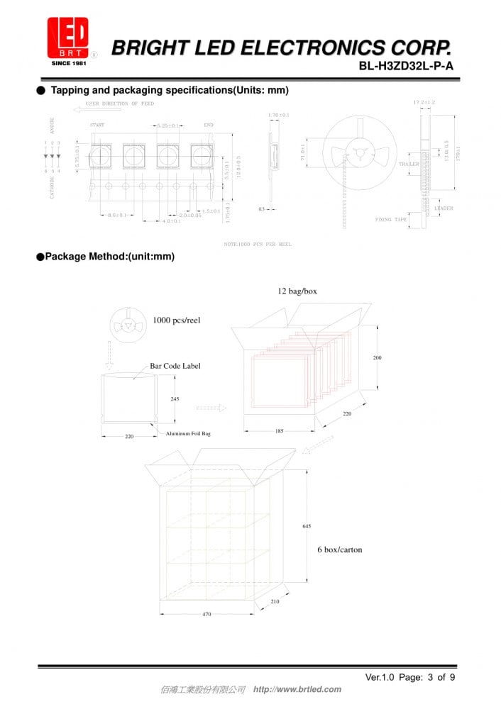 BL-H3ZD32L-P-A datasheet page 4