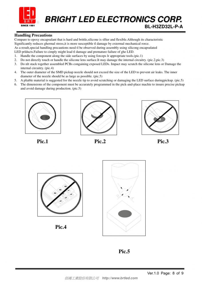 BL-H3ZD32L-P-A datasheet page 9