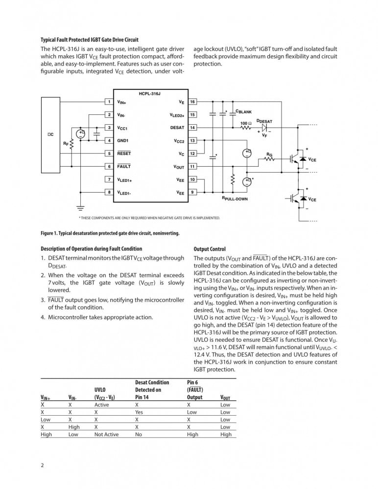 HCPL-316J datasheet page 2