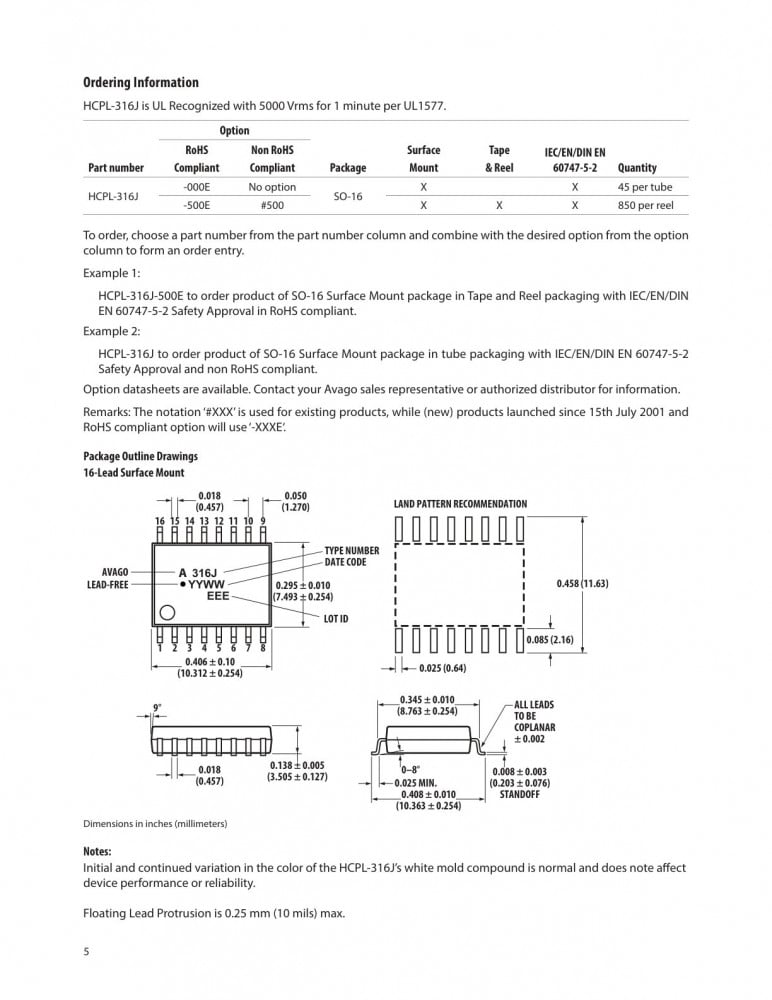 HCPL-316J datasheet page 5