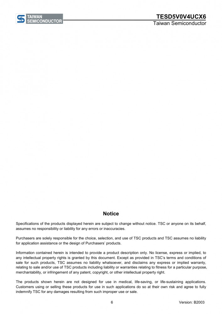 TESD5V0V4UCX6 datasheet page 6