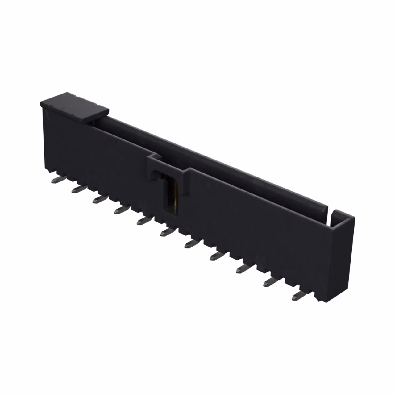 SL Wire-to-Board Header, Surface Mount, Single Row, Vertical, 22 Circuits, 0.76µm Gold (Au) Selective Plating, Tape and Reel, with Pick-and-Place Cap for sale