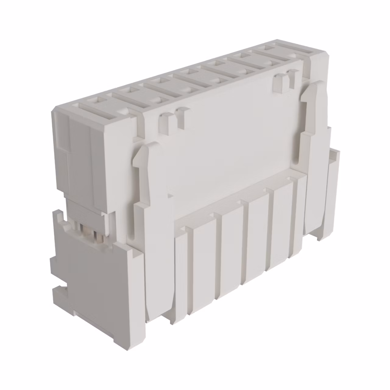 iPass I/O Surface Mount Receptacle, 0.80mm Pitch, Vertical, Internal Assembly with Shell, 36 Circuit, 0.38µm Gold (Au), Retention-Fit Shell Option, Tail Length 1.96mm, Dual Key