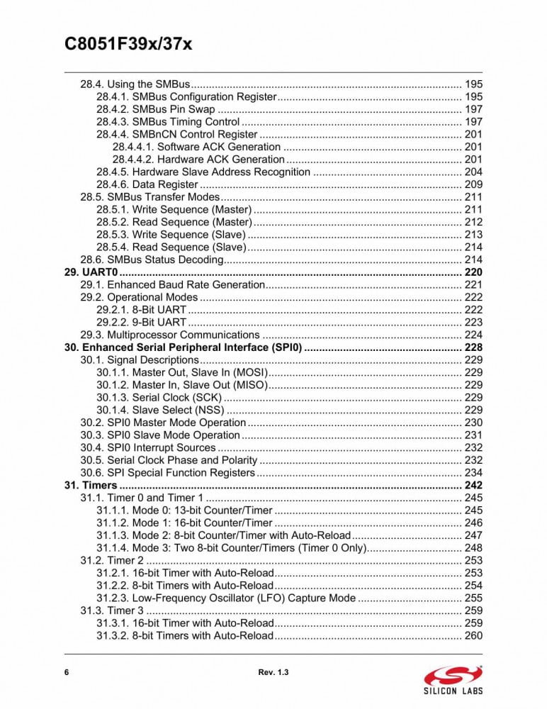 C8051F392 technical document page 6