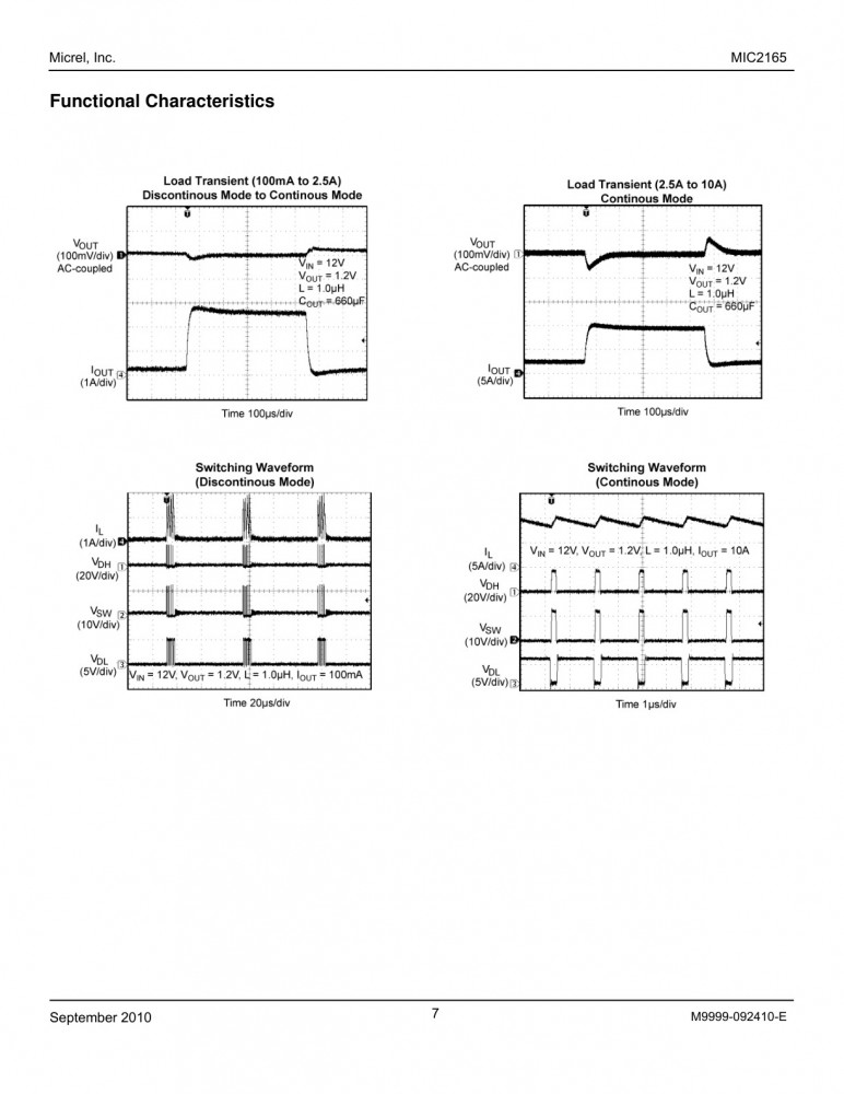 MIC2165 datasheet preview, page 7