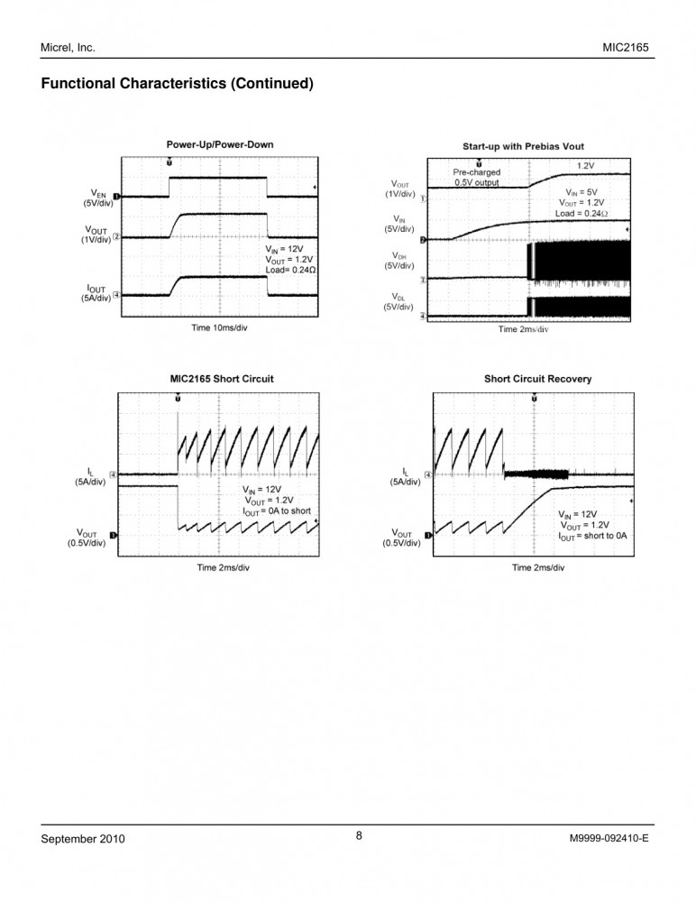 MIC2165 datasheet preview, page 8