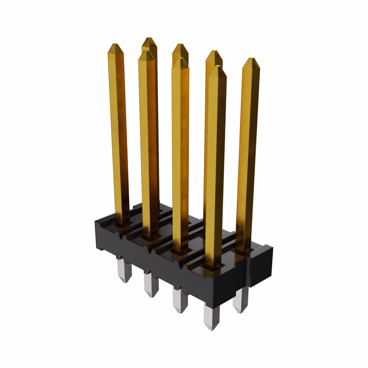 2.00mm Pitch Milli-Grid Header, Vertical, Through Hole, 8 Circuits, 0.38µm Gold (Au) Plating, Mating Pin Length 8.50mm, Tail Length 2.00mm, Tray, Lead-Free for sale