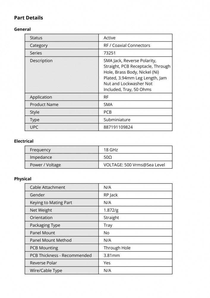 MOLEX 732515620 technical document image 2
