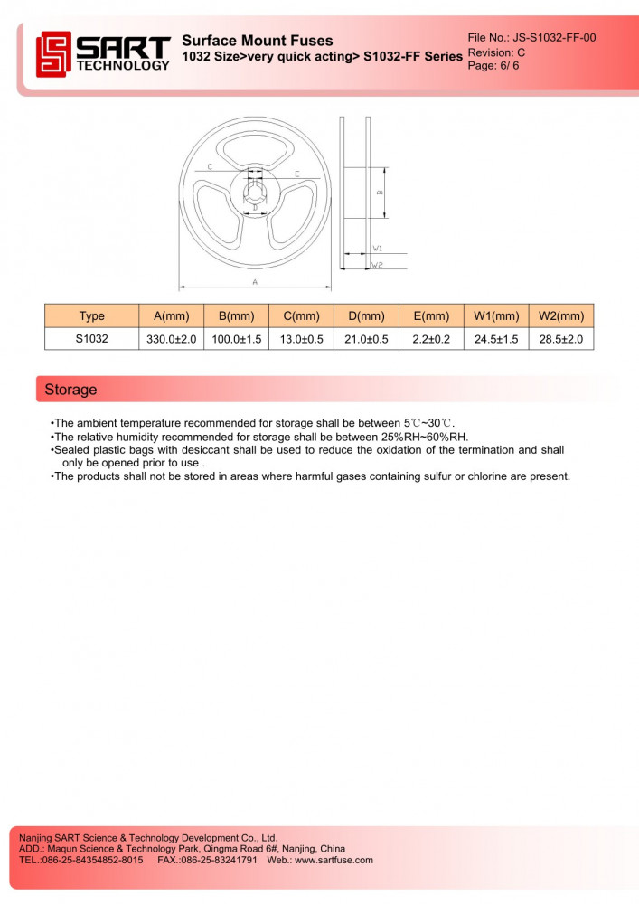 SART 1032-FF datasheet page 6