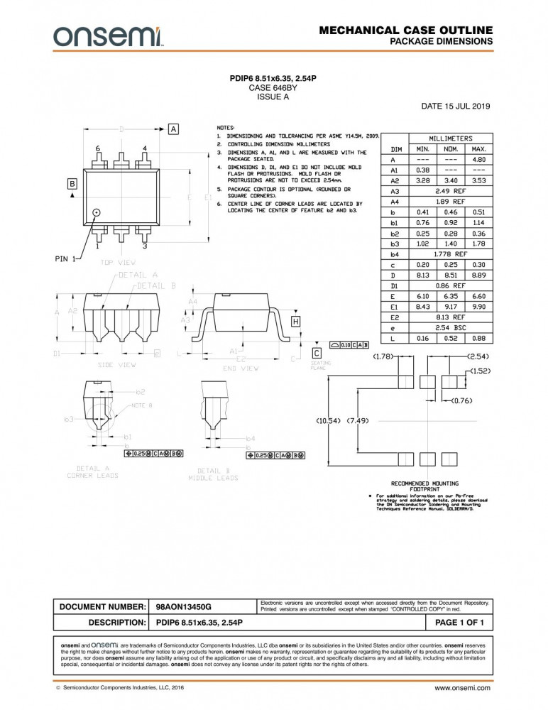 MOC3063TVM technical document page 10
