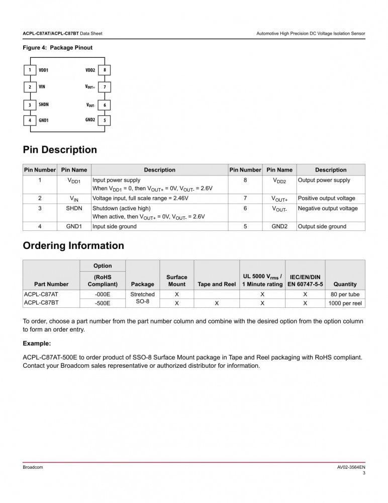 ACPL-C87BT-500E datasheet page 3
