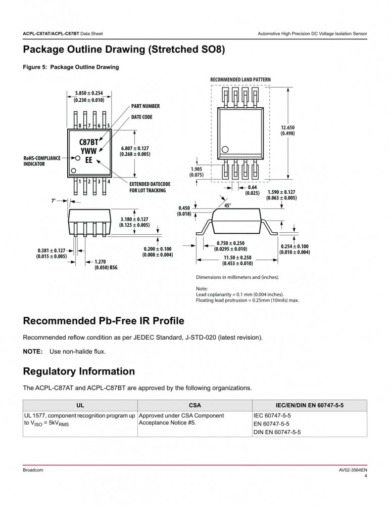 ACPL-C87BT-500E datasheet page 4