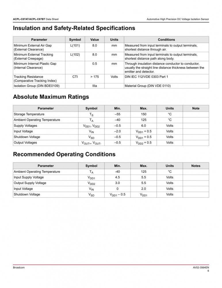ACPL-C87BT-500E datasheet page 6