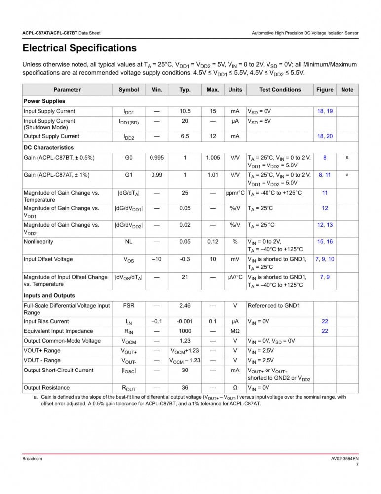 ACPL-C87BT-500E datasheet page 7