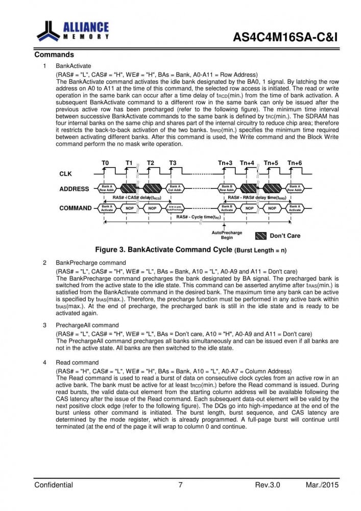 AS4C4M16SA-6BIN datasheet page 8