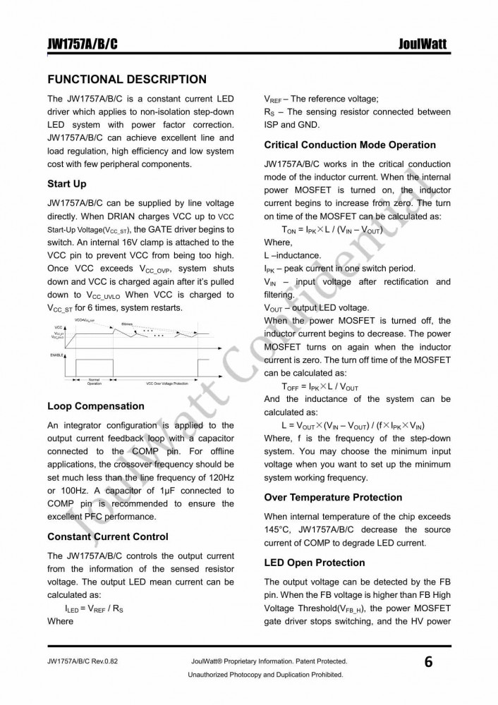 JW1757B datasheet page 6