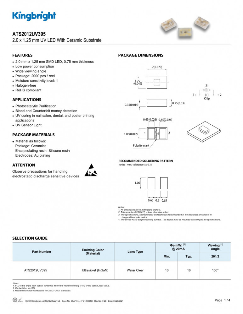 ATS2012UV395 datasheet page 1