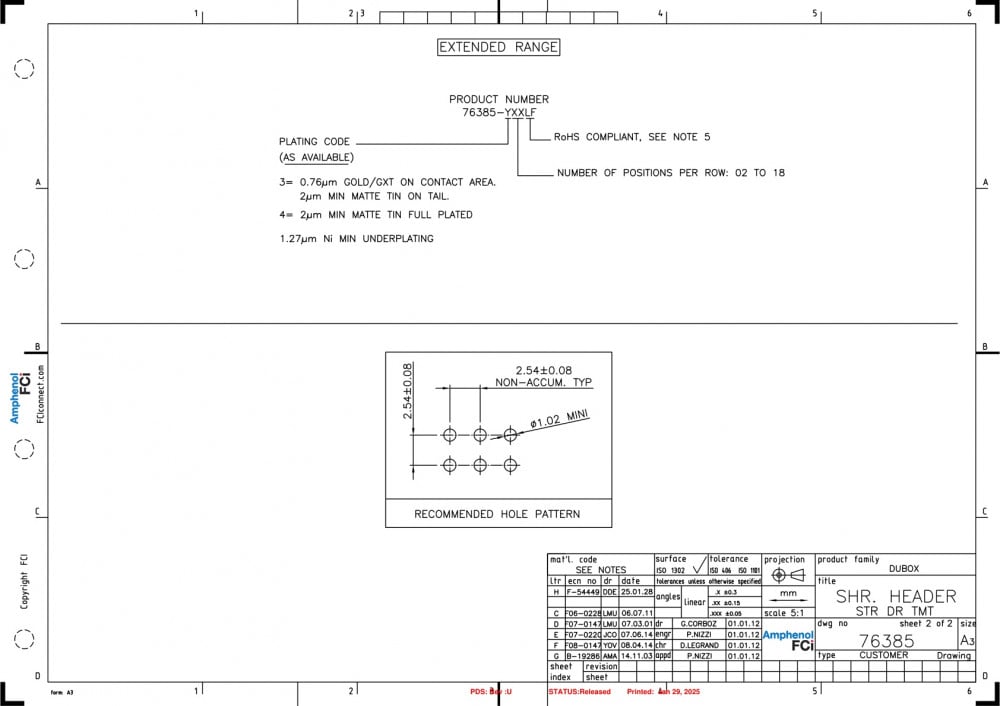 Amphenol 76385 drawing sheet 2