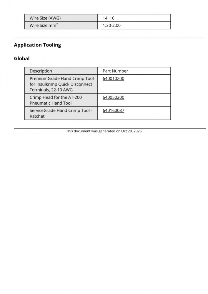 Product document image 3 for MOLEX 190190034