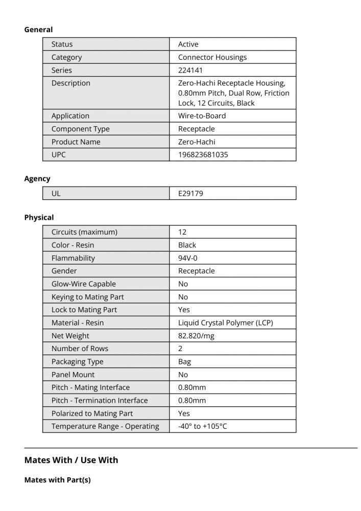 Product document page 2