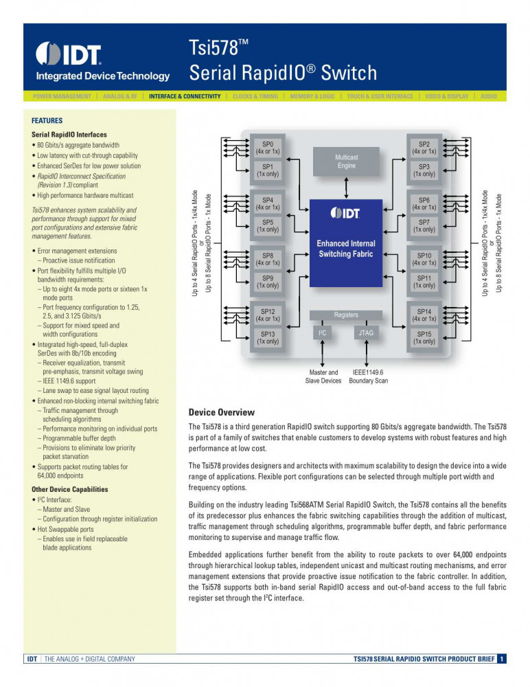 TSI578-10GILY technical document page 1
