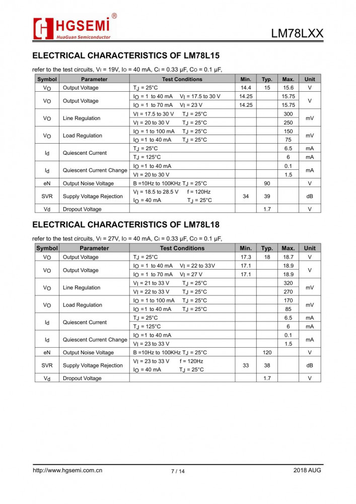 LM78L05ACMK/TR datasheet page 7