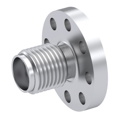 SMA / STRAIGHT JACK RECEPTACLE FEMALE GOLD NON-CAPTIVE CONTACT|STANDARD FLANGE