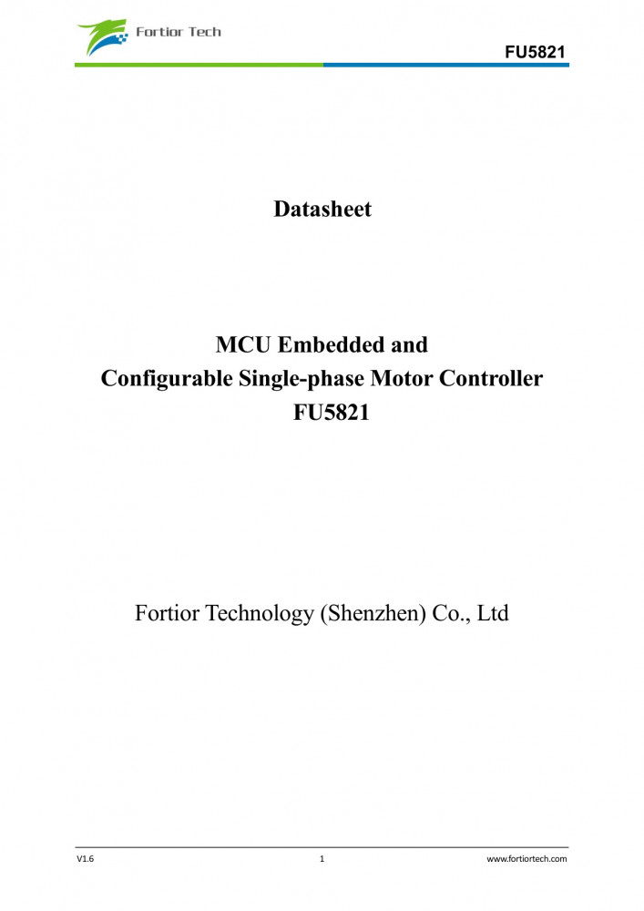 FU5821Q datasheet preview page 1